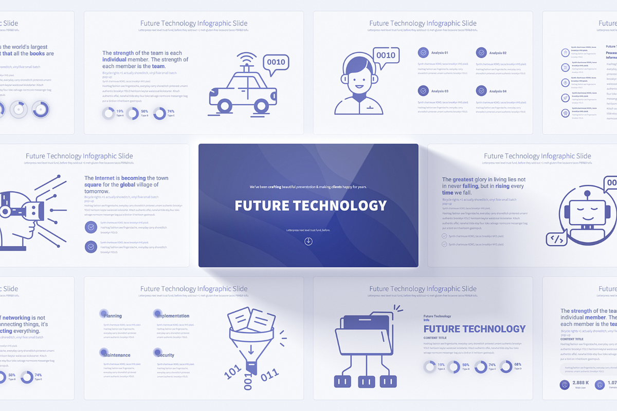 Future Technology PowerPoint Infographics Slides | Nulivo Market